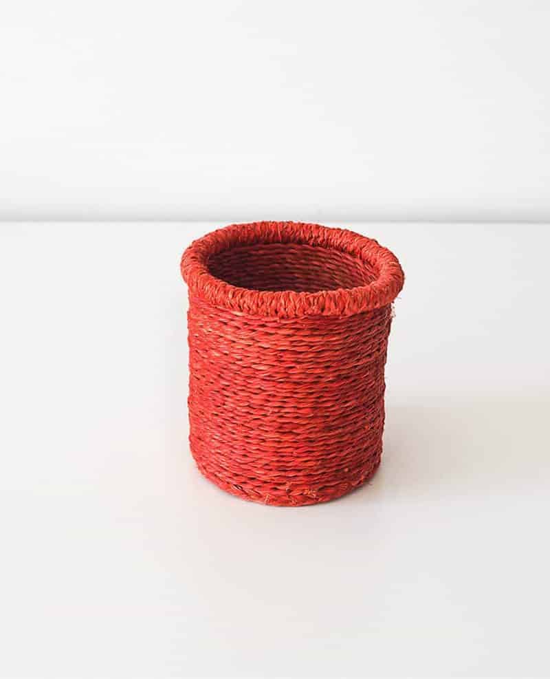 Red Swazi Storage Basket | We Are Nomads